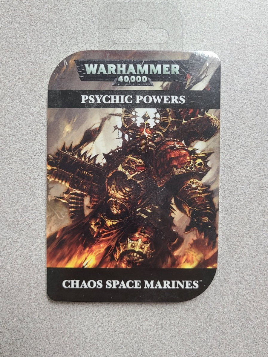 40k Chaos Space Marines Psychic Powers 6th Ed Warhammer 40k OOP Factor ...